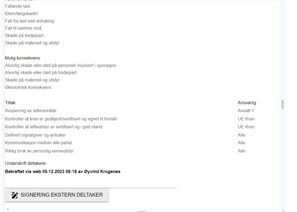 Sikker Jobb Analyse (SJA) - Proresult